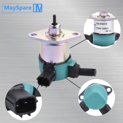 Fuel Shut Off Stop Solenoid 12VDC Kubota-MaySpare