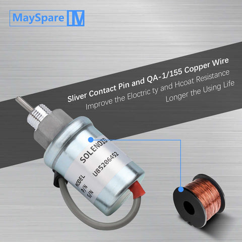 Fuel Shut Off Solenoid For Caterpillar Cat Perkins-MaySpare